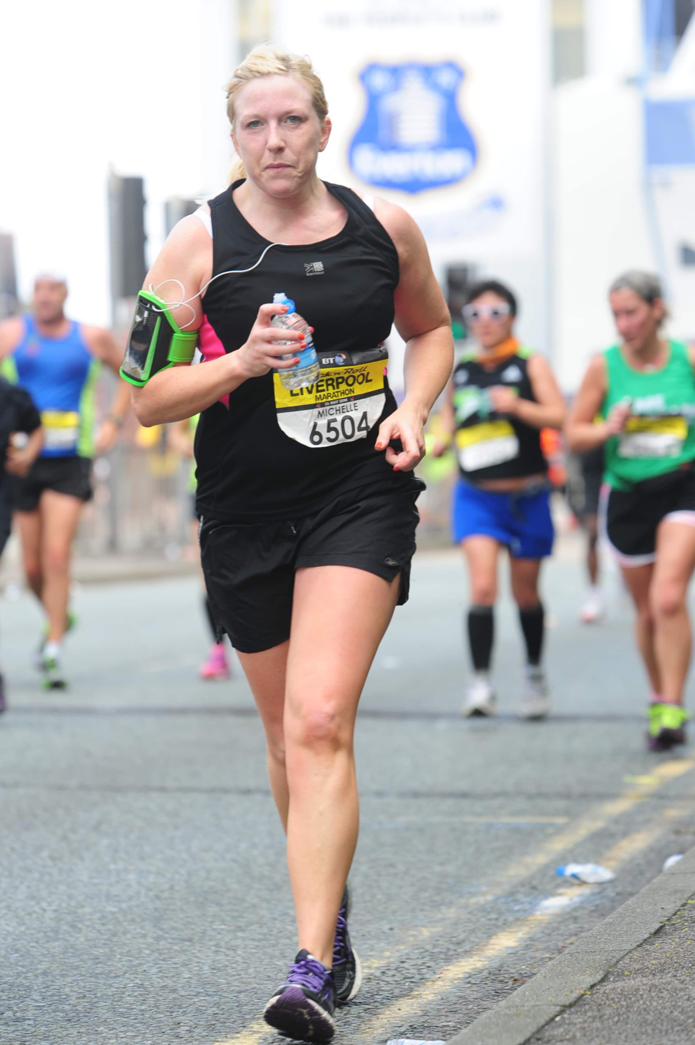Michelle's Marathon run for stickNstep - Wirral Fire Protection Ltd.